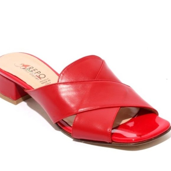 PHIL GATIÈR by REPO | Shoes | Italian Beige Leather Comfort Slides ...